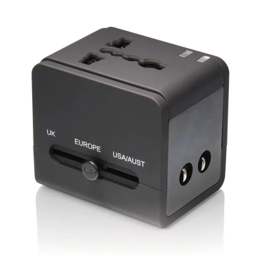 Ultralink All-in-One Universal Travel Adapter with Dual USB | McBain Camera